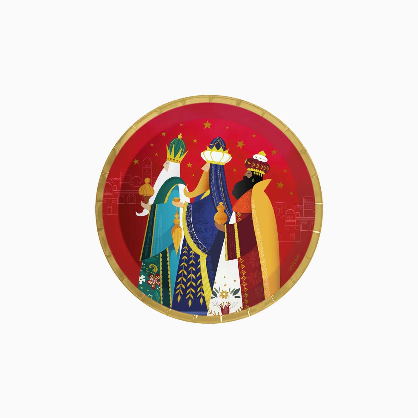 Plato Postre Reyes Magos Ø 17 cm - Sorprende a tus invitados – Horeca ...