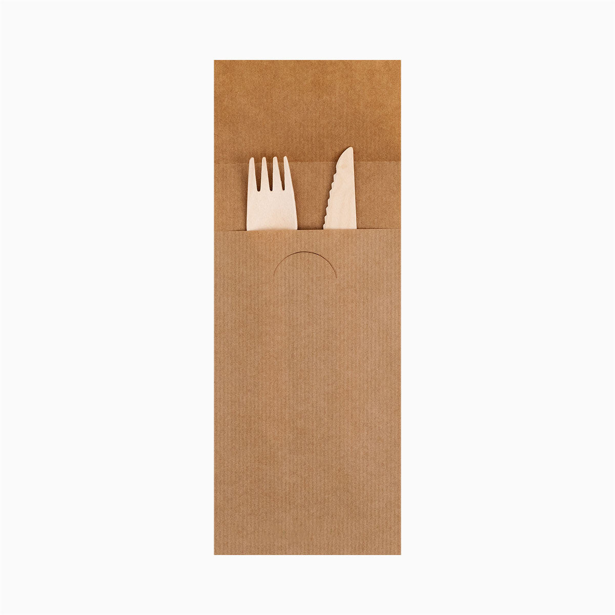 Porta-Cubiertos Kraft 10.4 x 27.6 cm - Eco-Friendly y Extra Resistente ...